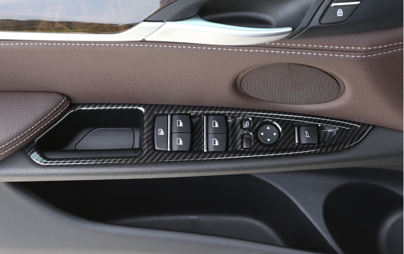 Window Lift Switch Button Cover Trim For BMW X5 F15 X6 F16 2014-18 ...