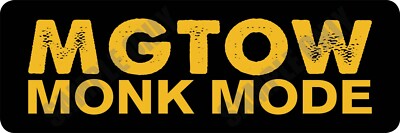 MGTOW - Monk Mode Bumper Sticker | eBay
