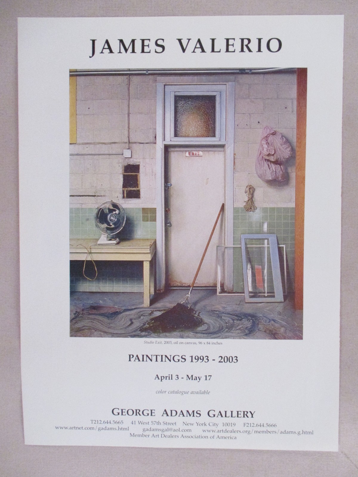 James Valerio Art Gallery Exhibit PRINT AD -- 2003 | eBay