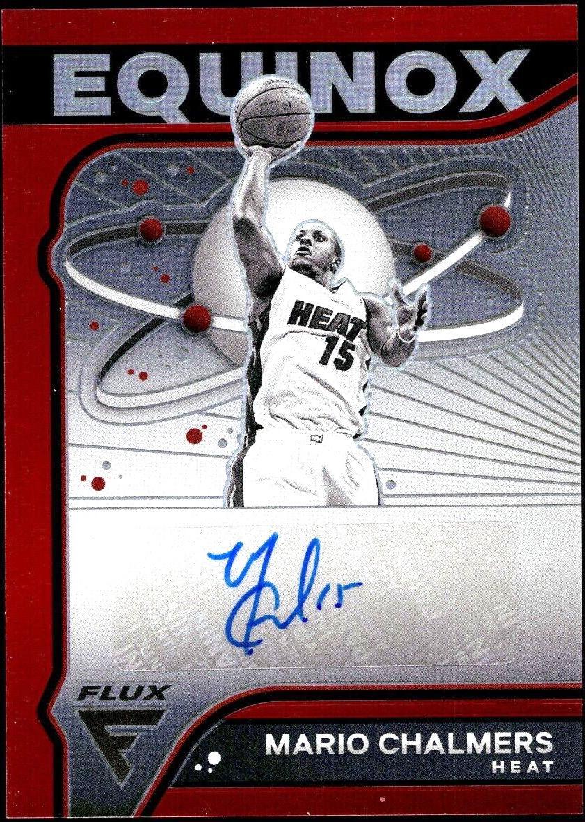 2022-23 Panini Flux - Equinox Autographs Mario Chalmers #EA-MCH Red ...