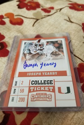 2017 contenders draftpicks autographed joseph yearby autographed ...