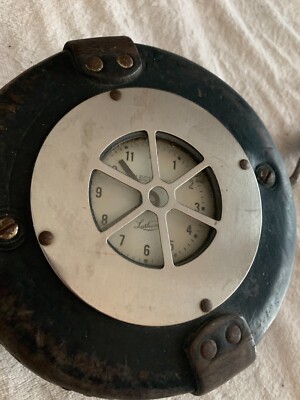 Vintage Lathem WATCHMAN Leather Bound Security Guard CLOCK Untested | eBay