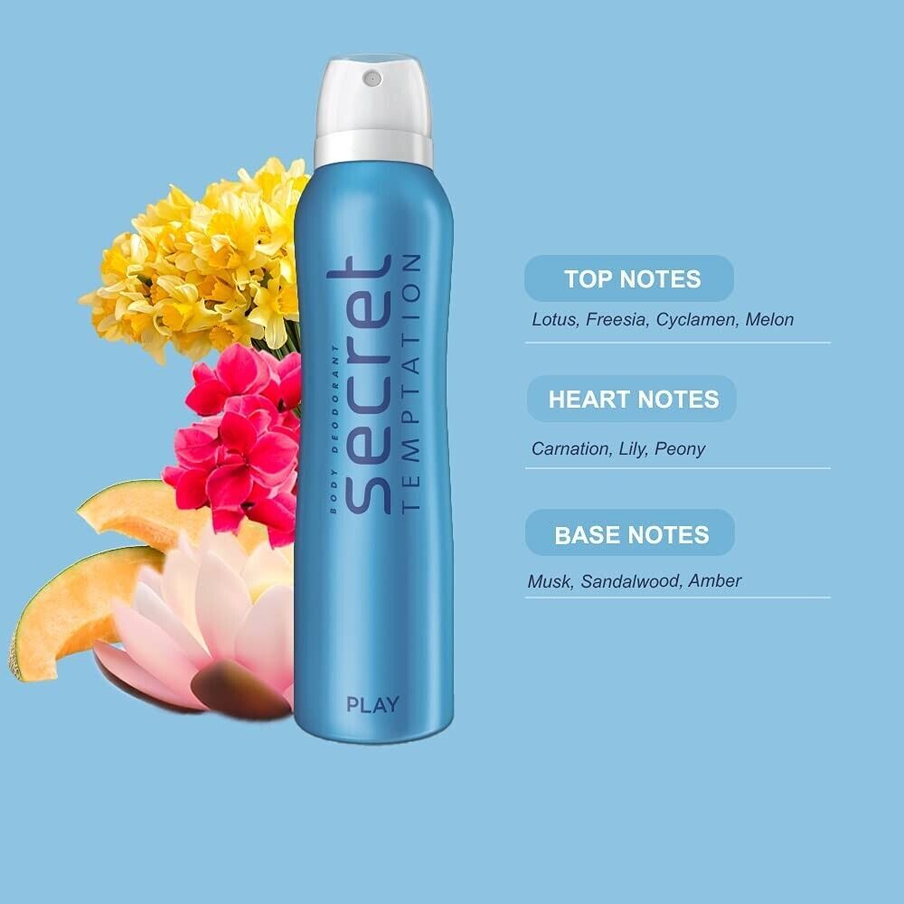 Secret Temptation Play Deodorant for Women with A Winning Attitude ...