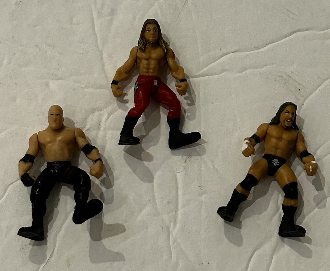 WWE Triple H Edge Kane Micro Aggression 2" Mini Action Figure Jakks ...