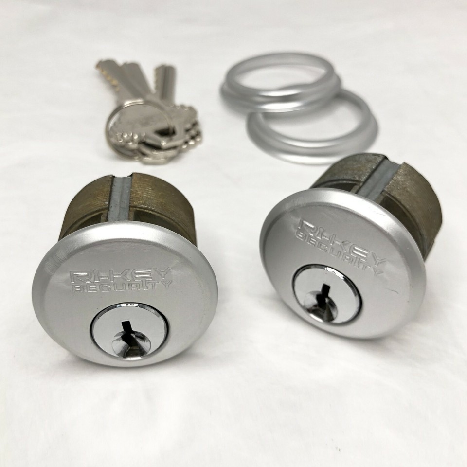 4 New Mortise Lock Cylinders 1" for Store Front Door Adams Rite Brass ...