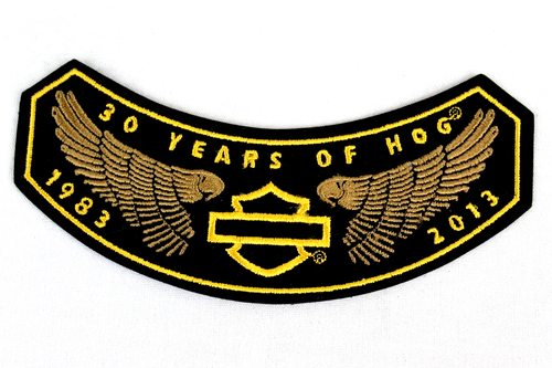 Harley Davidson Owner's Group 2013 HOG Rocker Patch Jacket Vest MC Club ...