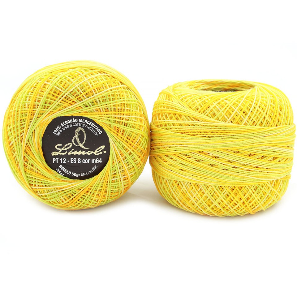 Limol Size 12 Multicolor 50 Grs 100% Mercerized Crochet Thread Cotton ...