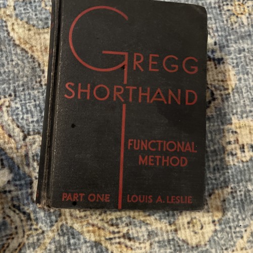 Gregg Shorthand Functional Method Louis Leslie 1936 Hardcover Vtg Set Of 2 | eBay