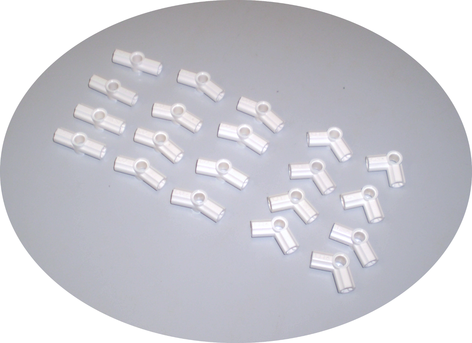20 Used Lego White Technic Angle Connectors #2 - #3 - #5 - #6 32015 ...