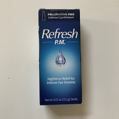 Refresh PM Lubricant Nighttime Eye Ointment New Sealed - Exp 2025+ Over ...