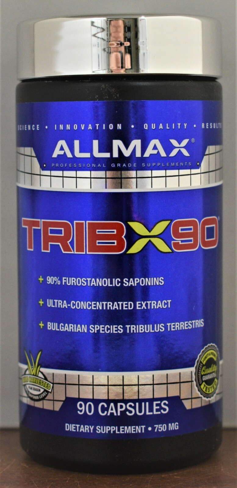 TRIBX90 - 90 Capsules - 100% Pure Tribulus Terrestris Tribex Allmax ...