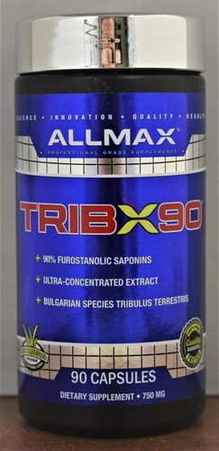 TRIBX90 - 90 Capsules - 100% Pure Tribulus Terrestris Tribex Allmax ...