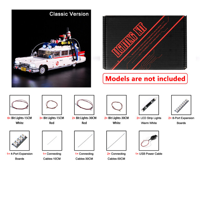 LocoLee LED Light Kit for Lego 10274 Creator Ghostbuster ECTO-1 Model ...