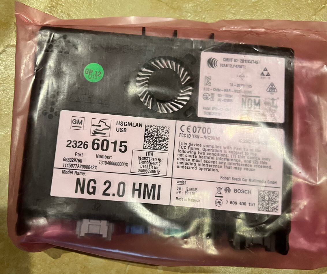 2013-2020 Cadillac CTS ATS SRX Corvette GM HMI Control Module 23266015 ...