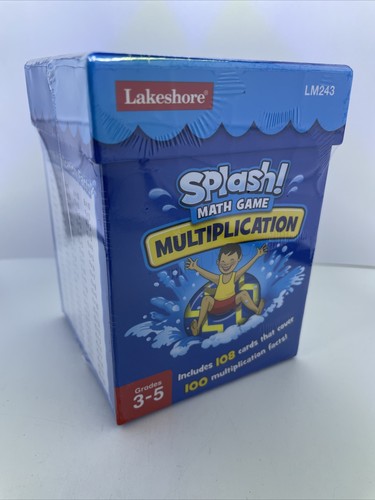 LAKESHORE LEARNING Splash Math Game Multiplication (LM243) NEW ...