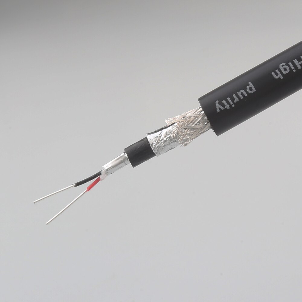 1meter 4N Pure Silver Cable for HiFi Audio Signal Bulk RCA XLR Balance ...