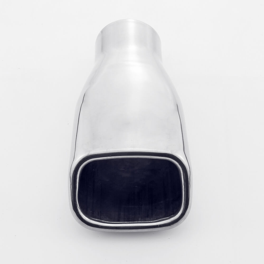 2" (52MM) Inlet Stainless Steel Exhaust Tip Square Look Out Slant Cut 7 ...
