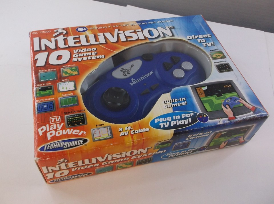 Intellivision 10 Game Retro Video Game System TV Power Play plug in Techno Works | eBay