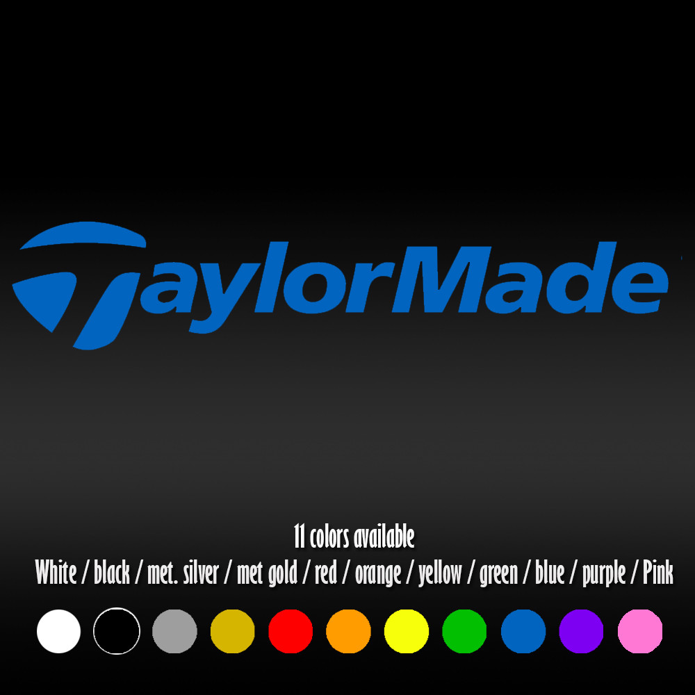 7" Taylormade Golf Car Laptop Window Bumper Diecut Vinyl Decal sticker ...