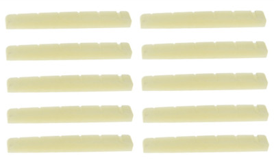 10x Bone Guitar Nut for Fender ST 42mm Strat Tele Flat Bottom ...
