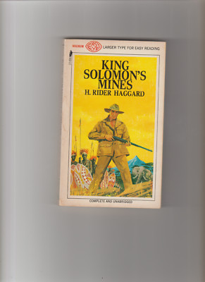 King Solomon's Mines by H.R. Haggard, 1968 1st Print Lancer PB | eBay