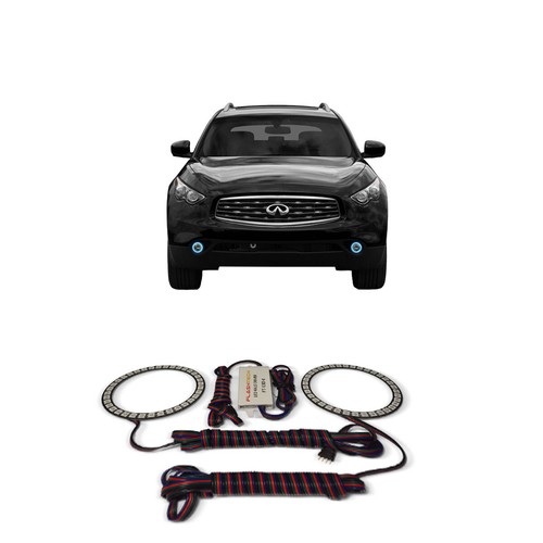Bright Blue Angel Eye Fog Light Halo kit for Infiniti FX35 03-08 | eBay