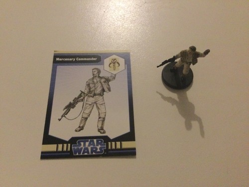 mercenary commander Star Wars Miniatures + Stat Card | eBay Australia