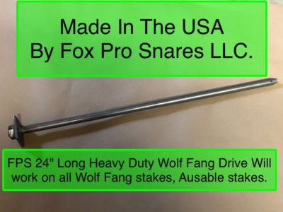 FPS WOLF FANG HD. DRIVER Works on all wolf fang & Ausable stake anchors ...