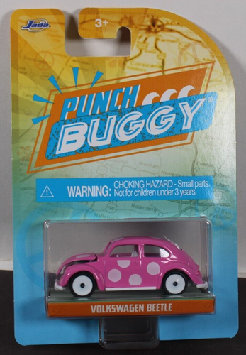 Jada Punch Buggy Volkswagen Beetle Bug PINK POLKA DOTS Opening Hood ...