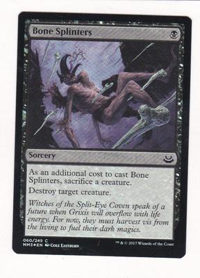 MTG: Modern Masters 2017: FOIL Bone Splinters | eBay