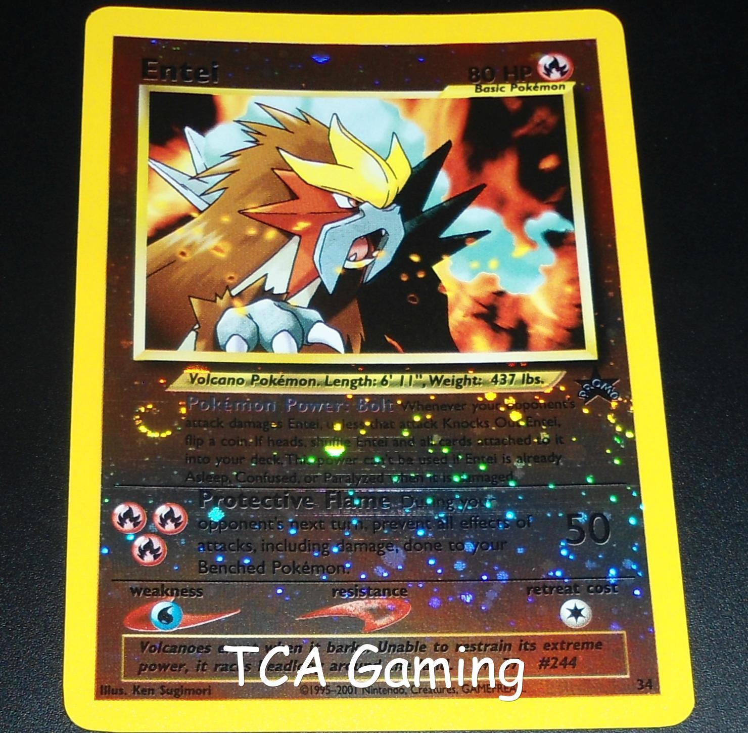 ENTEI # 34 Black Star Promo Factory SEALED Holo WOTC Pokemon Card | eBay