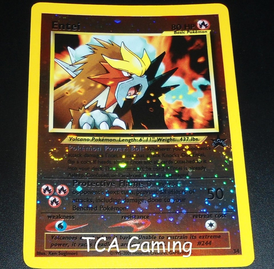 ENTEI # 34 Black Star Promo Factory SEALED Holo WOTC Pokemon Card | eBay