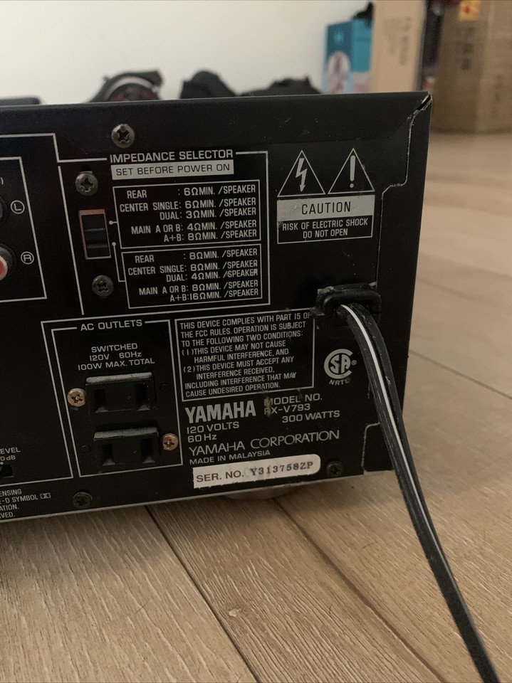 Yamaha RX-V793 Receiver AV 5.1 Channel Stereo Theater 300 Watt no ...