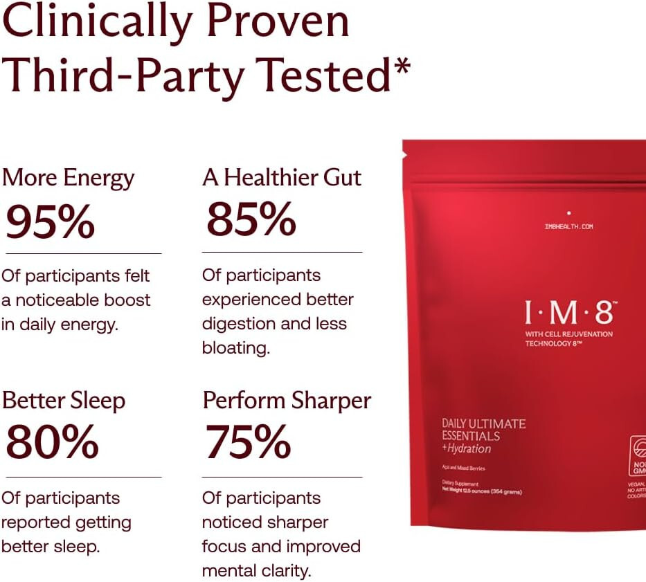 IM8 Daily Ultimate Essentials All-in-1 Multivitamin Supplement 92 ...