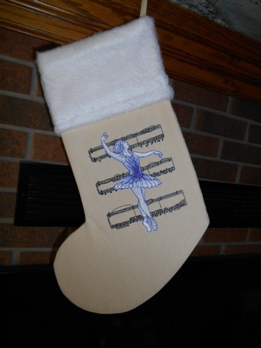 Ballerina, Ballet,Nutcracker HANDMADE EMBROIDERED CHRISTMAS STOCKING | eBay