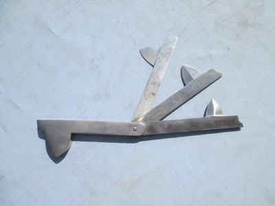 VINTAGE MEDICAL FLEAM BLOOD LETTING TOOL 3 - BLADE ZWILLING HENCKELS ...