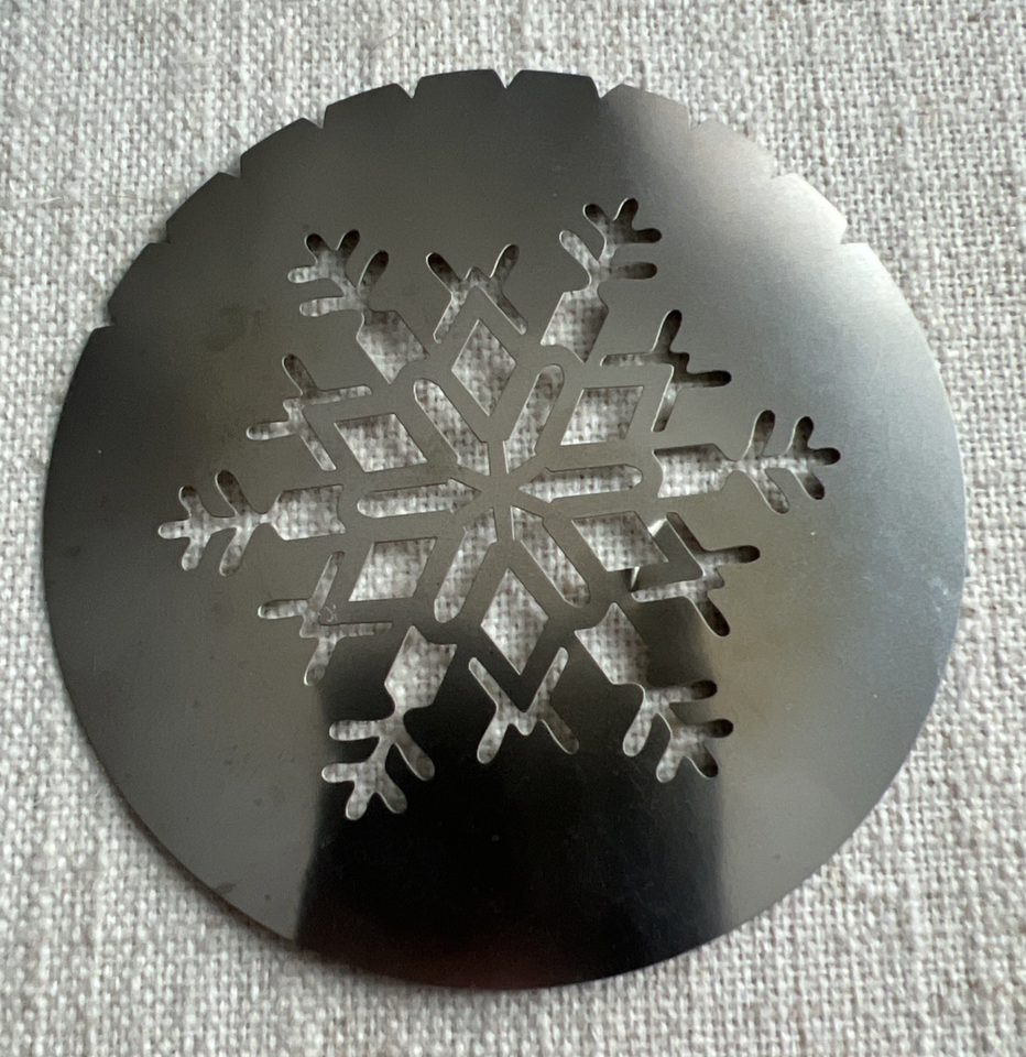 Rosco DHA Lighting Metal Gobo Template B153 Large Snowflake Design Size ...