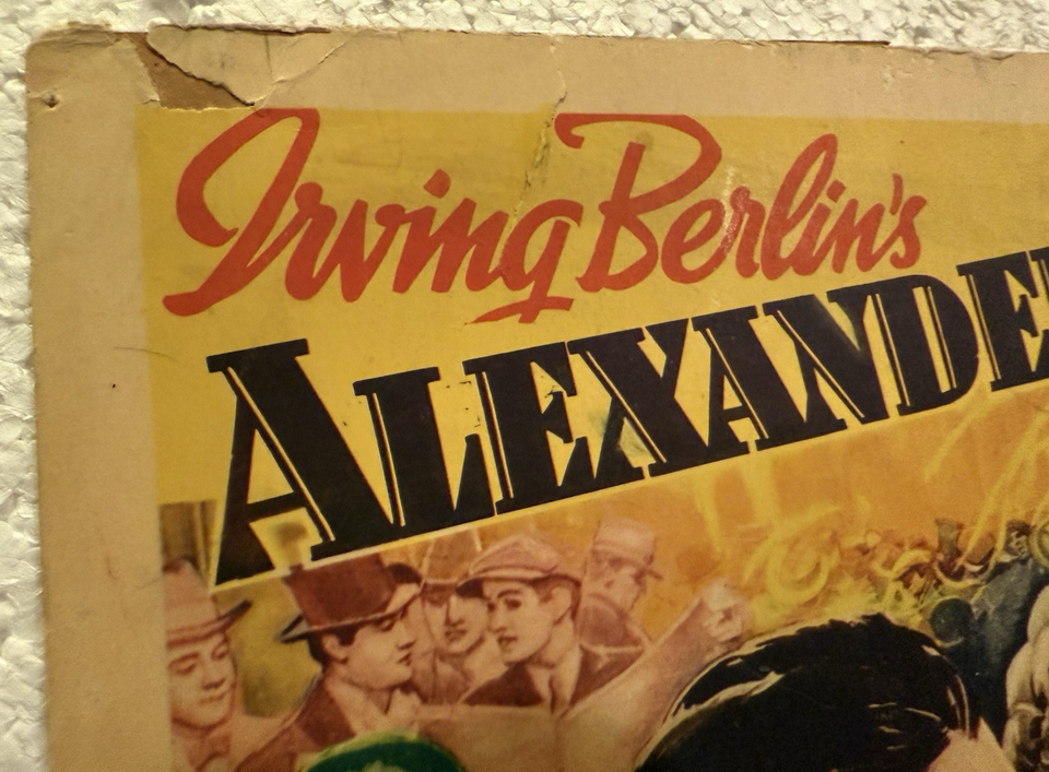 TYRONE POWER ALICE FAYE ALEXANDER'S RAGTIME BAND TITTLE LOBBY CARD ...