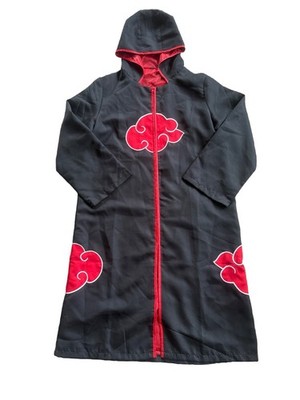 Naruto Akatsuki Adult Cloak Robe Black Size M | eBay