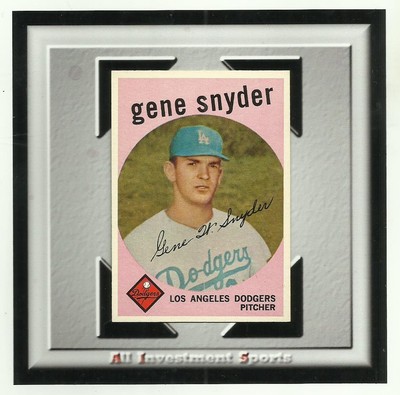 1959 Topps GENE SNYDER #522 Mint **fantastic baseball card** TD89 | eBay
