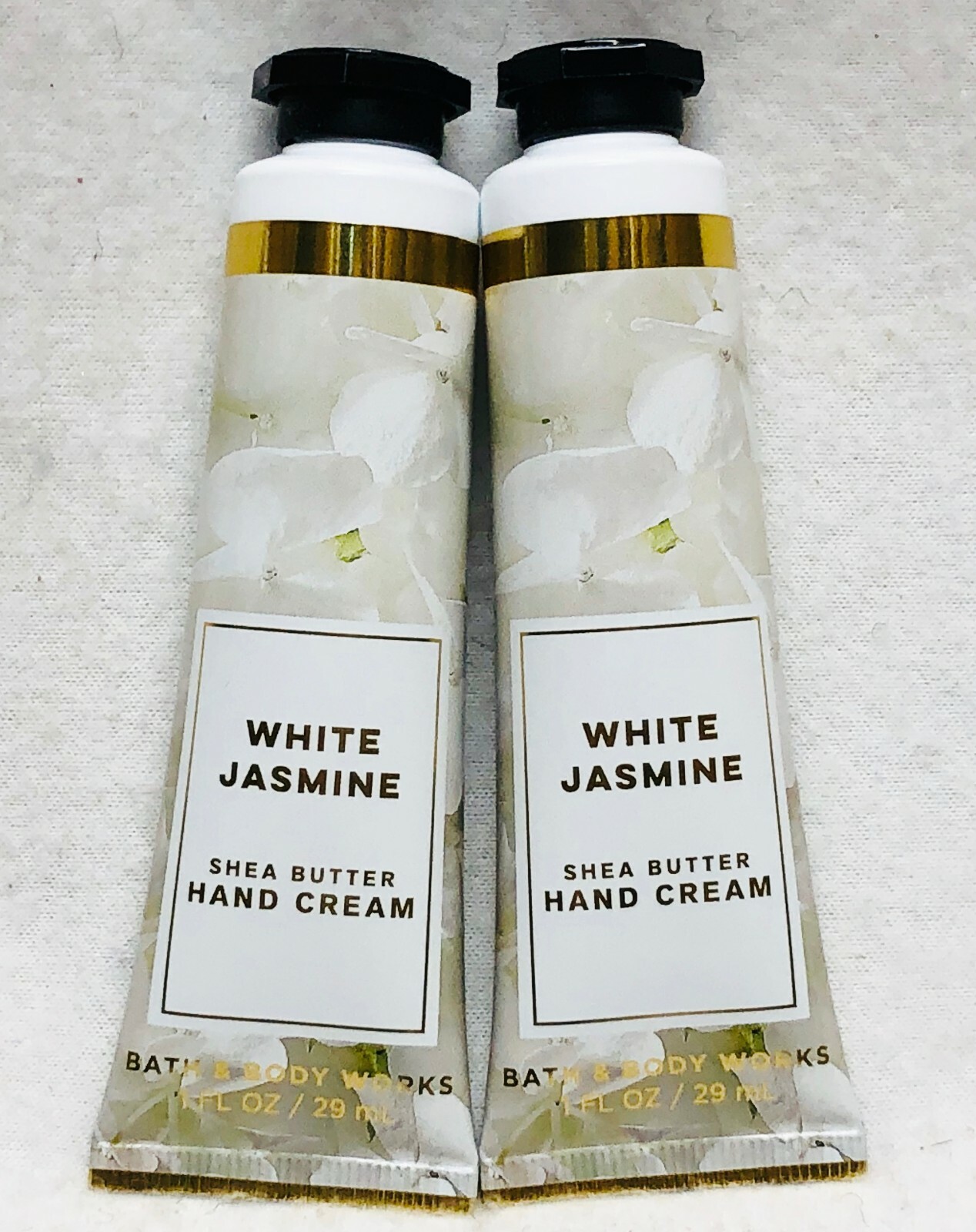 2 Bath & Body Works WHITE JASMINE Hand Cream Mini Travel Size Lotion 1 ...