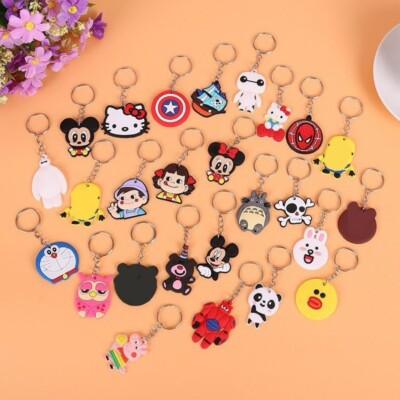 keychain Keyring Plastic Key Ring cartoon kid child boy girl finder ...