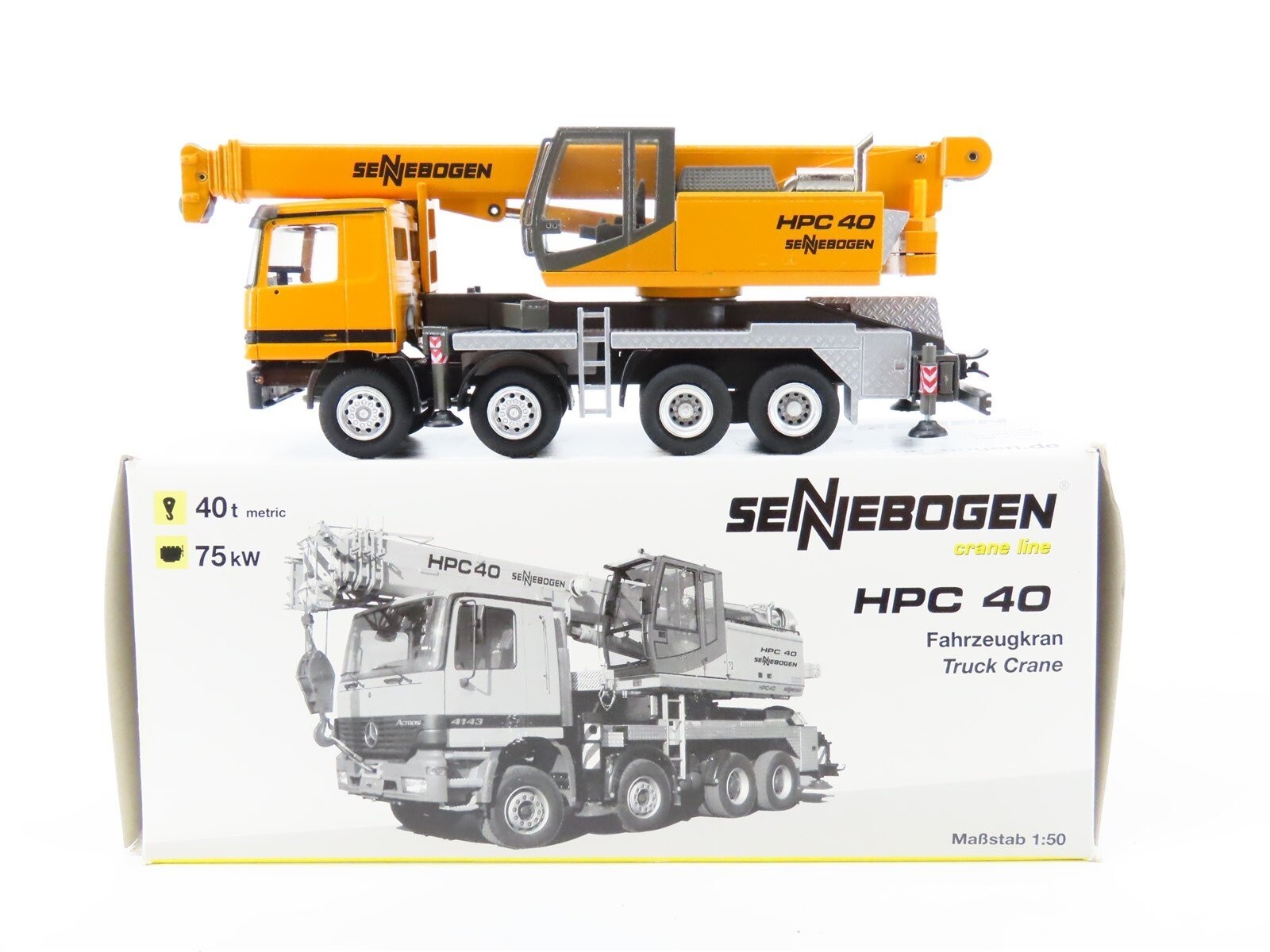 Sennebogen HPC40 Mobile Crane - Conrad 1:50 Scale Diecast Model #40141/ ...