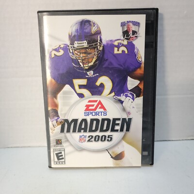 Madden NFL 2005 Playstation 2 Game Disc w/ Book (Blockbuster Case)(No ...