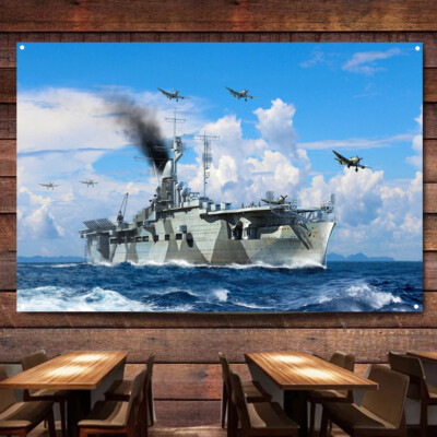 German Navy Aircraft Carrier Graf Zeppelin Print Poster Warship Wall ...