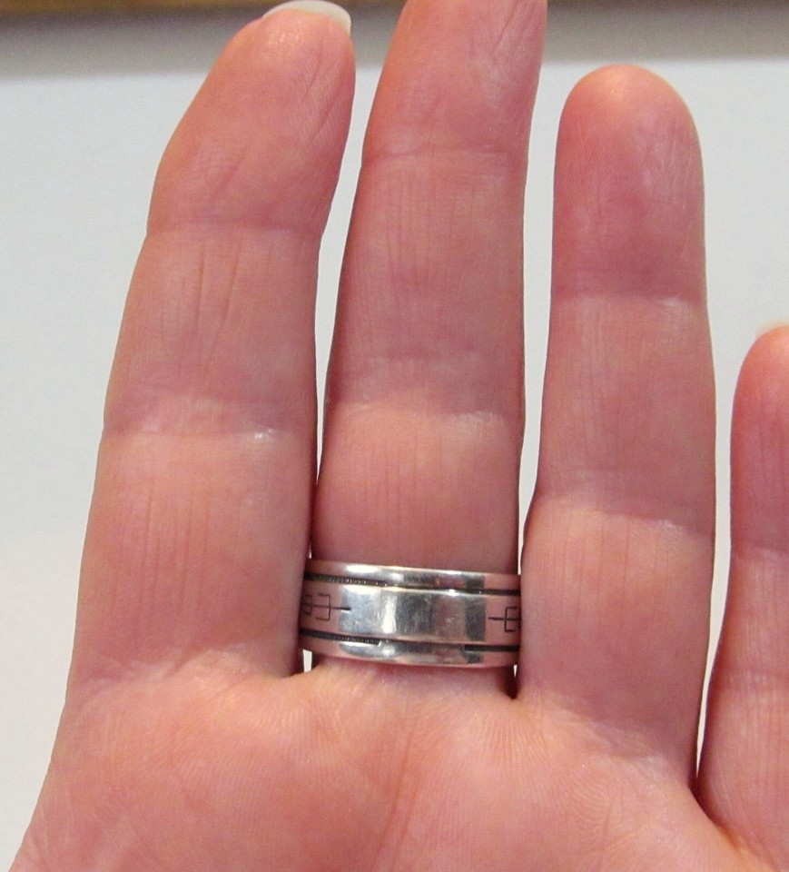 RODERICK TENORIO Native American StoryTeller Ring 14K Gold & Sterling ...