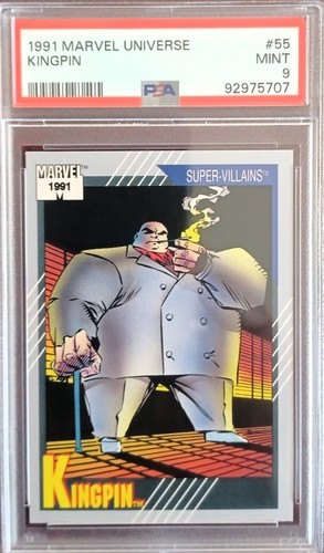1991 Marvel Universe Kingpin Spider-Man Daredevil #55 Mint PSA 9 | eBay