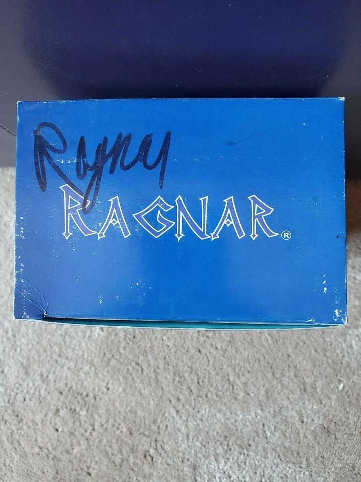 Vintage Minnesota Vikings Ragnar Mascot Bobblehead Doll Autographed NEW ...