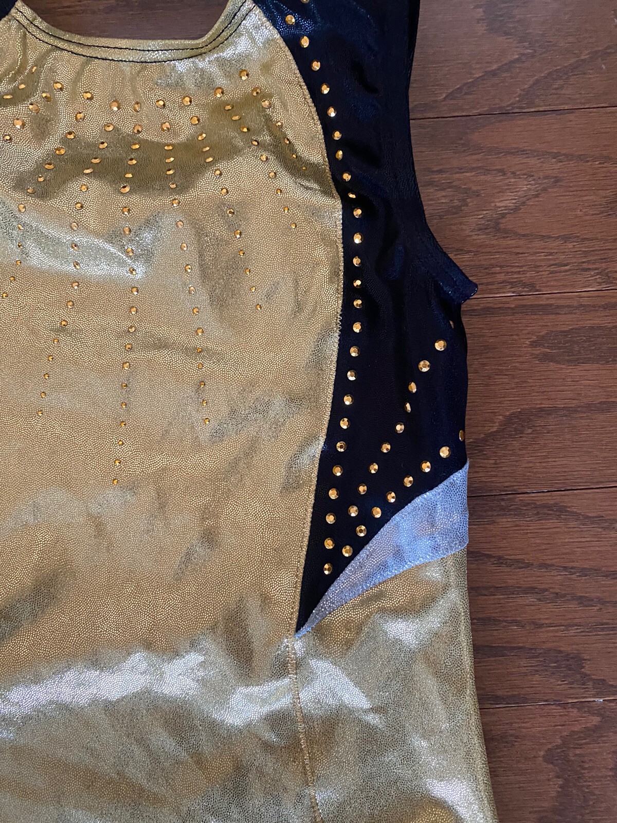 Balera Leo Leotard Dancewear Gold Black Silver Shimme… - Gem