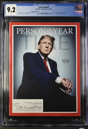 TIME Magazine DONALD TRUMP Person Of The Year CGC 9.2 December 2024 | eBay